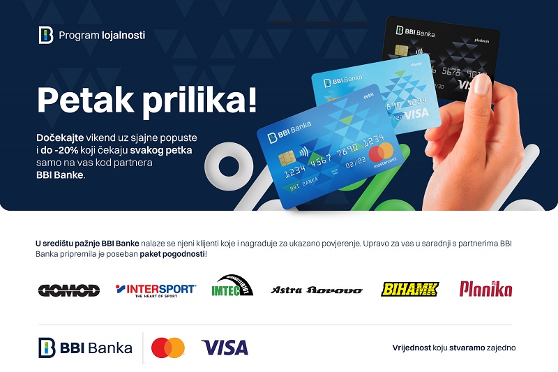 BBI Banka nagrađuje za ukazano povjerenje novim Programom lojalnosti ...