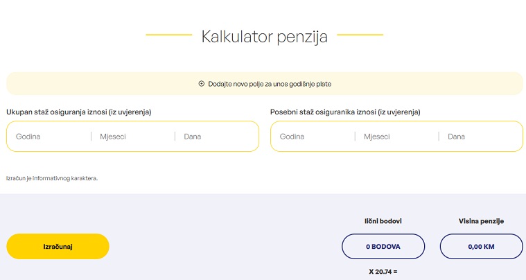 Sada sami možete izračunati kolika će vam biti penzija - Biznis Info